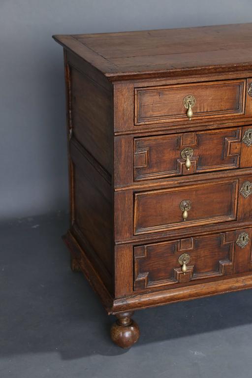 17th Century Walnut Jacobean Chest of Drawers at 1stDibs