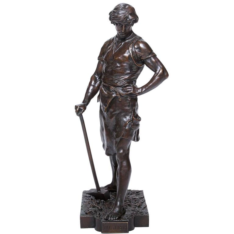 French Bronze Statue, Pax et Labor by E. L. Picault at 1stDibs | pax et ...