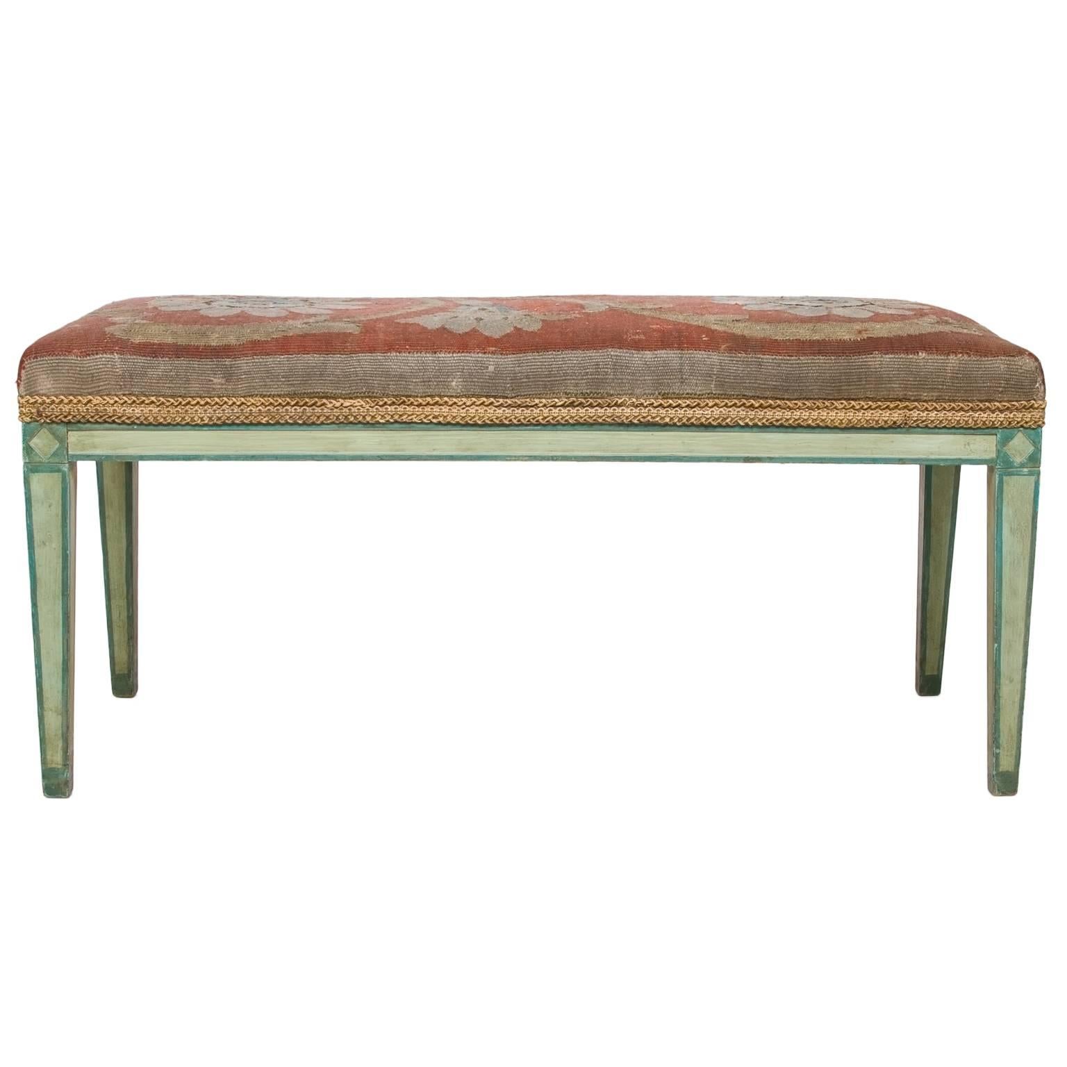 19th Century Tapestry Covered Neoclassical Bench at 1stDibs | tapestry ...