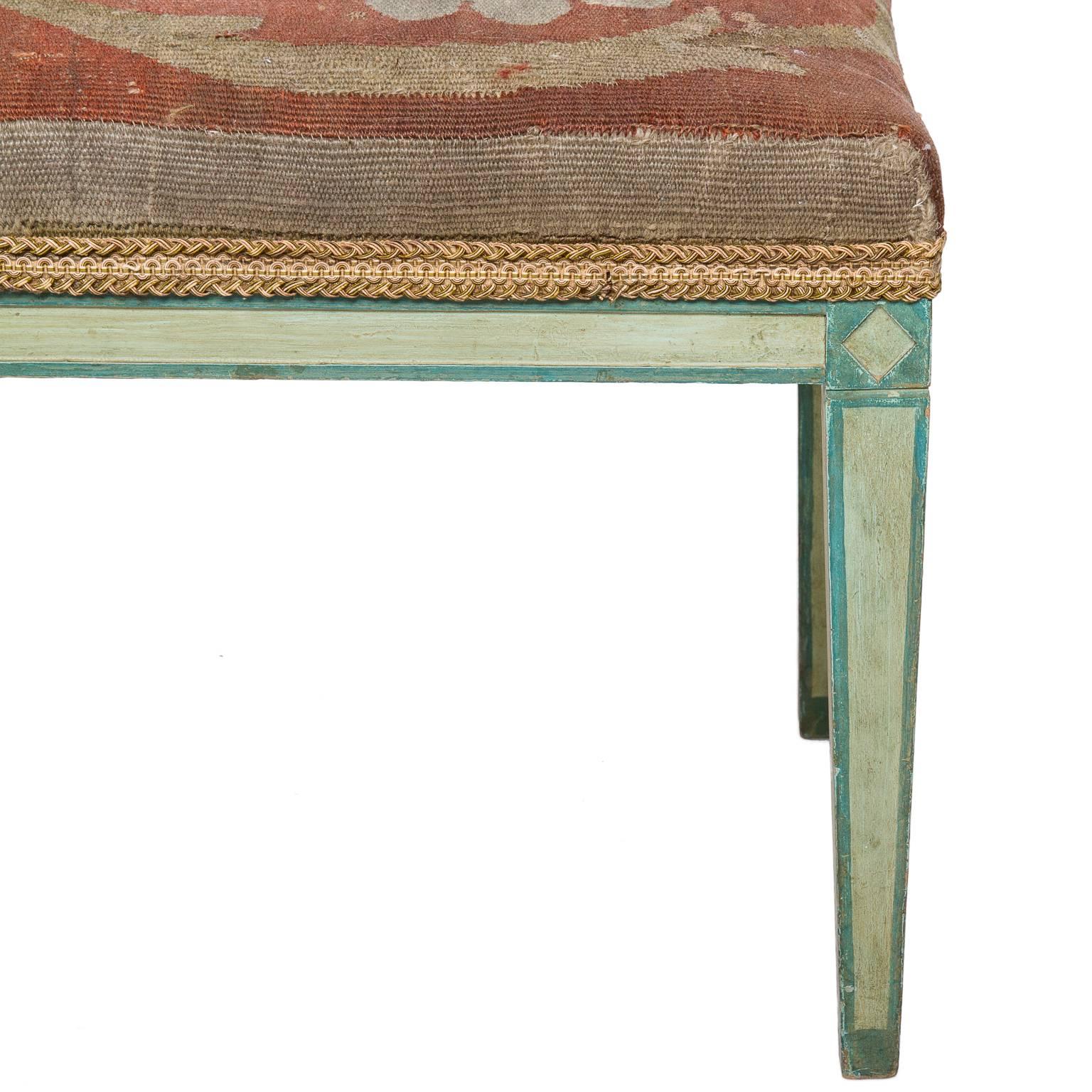 19th Century Tapestry Covered Neoclassical Bench at 1stDibs | tapestry ...