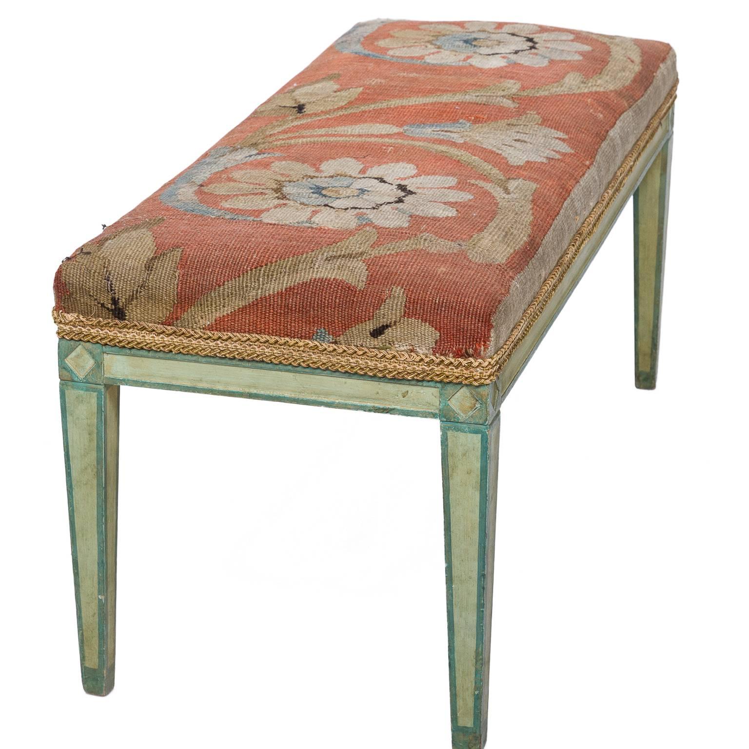 19th Century Tapestry Covered Neoclassical Bench at 1stDibs | tapestry ...