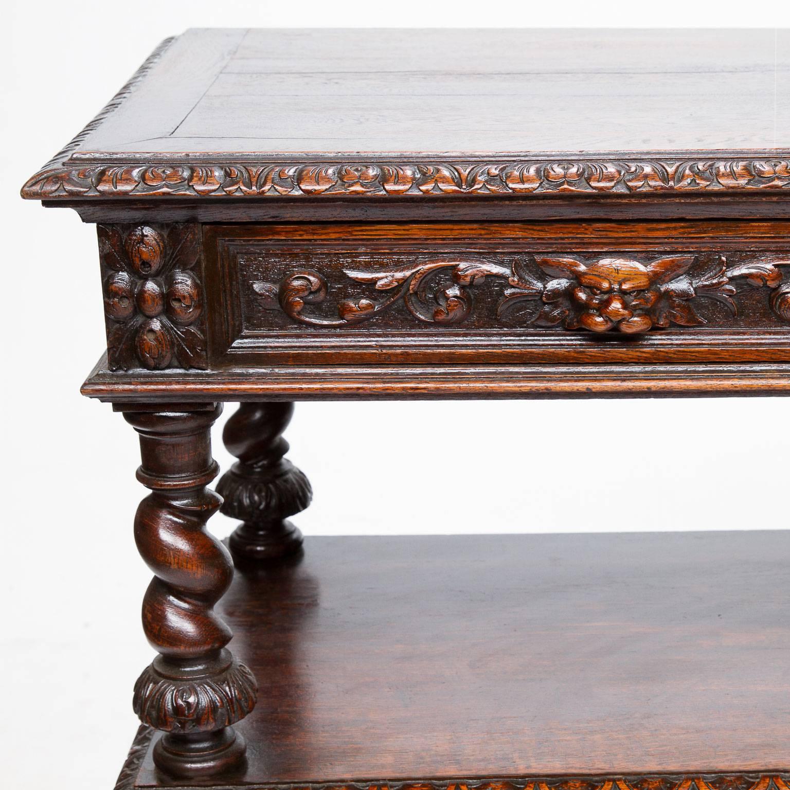 19th Century French Renaissance Carved Server at 1stDibs