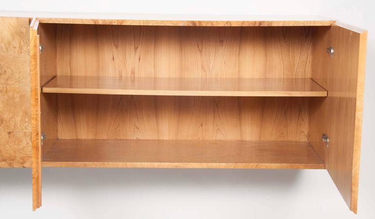 Olivewood Floating Sideboard Designed by Milo Baughman at 1stDibs