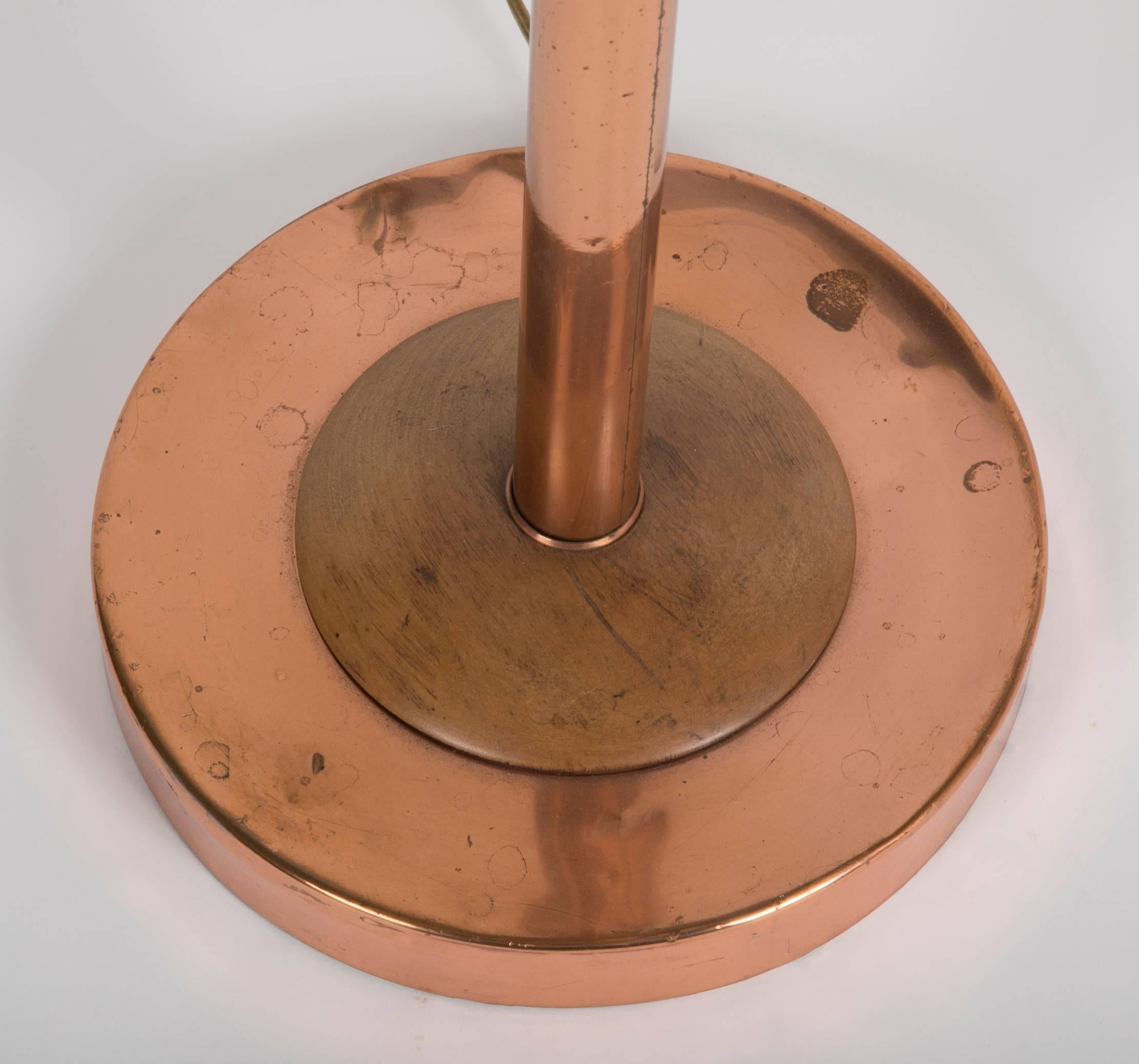 Interesting Midcentury Copper Floor Lamp at 1stDibs | vintage copper ...