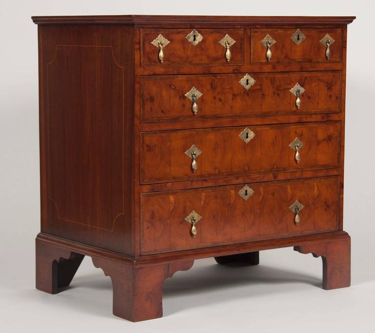 Pair of Oyster Shell Veneer Chests of Drawers at 1stDibs