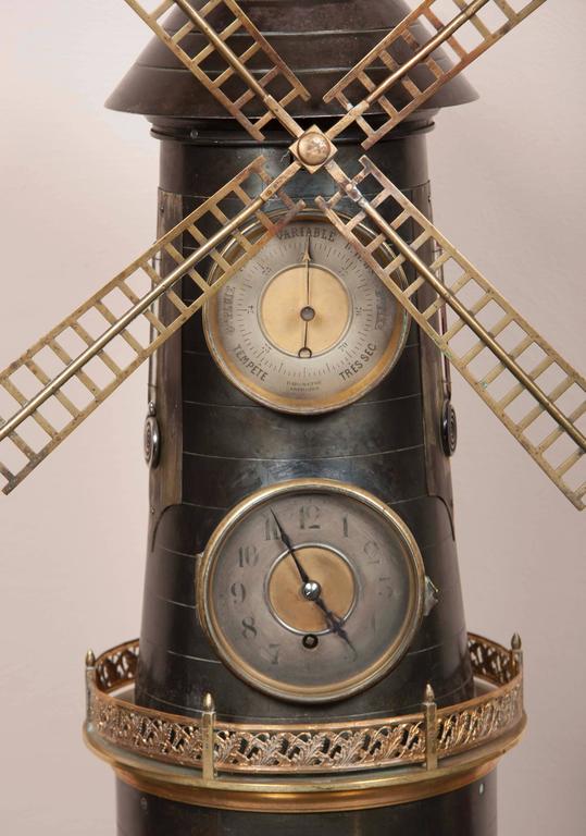 French Industrial Animated Windmill Clock at 1stDibs | windmill clocks ...