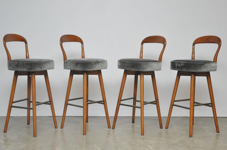 Dunbar Bar Stools by Edward Wormley at 1stDibs