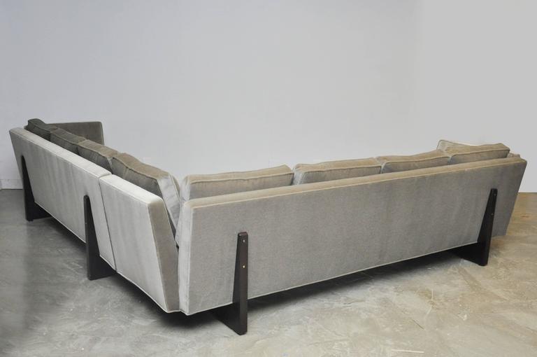 Dunbar Open Arm Sofa with Bracket Backs by Edward Wormley at 1stDibs