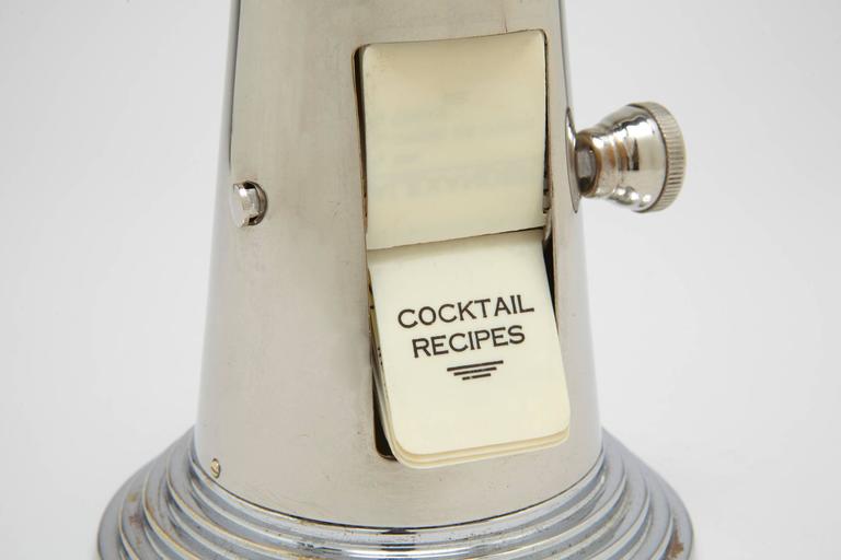 Art Deco Cocktail Recipe Dial at 1stDibs