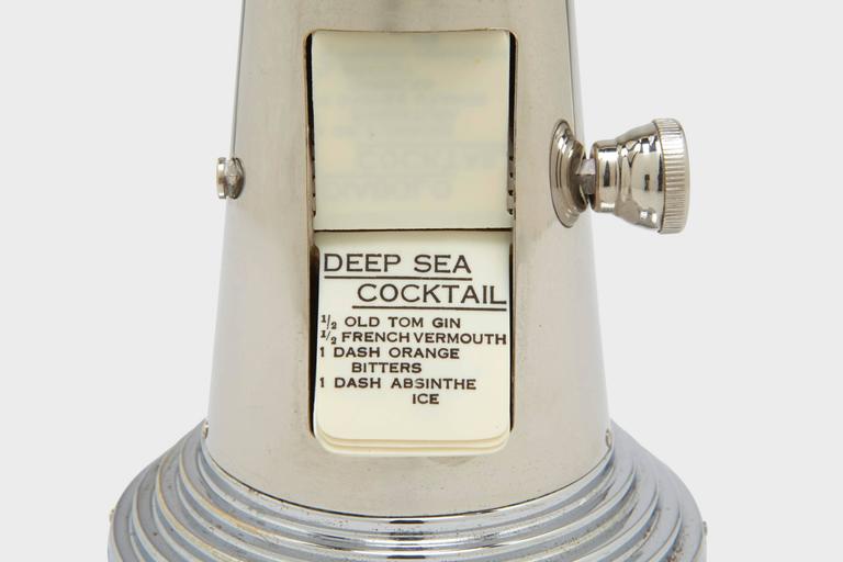 Art Deco Cocktail Recipe Dial at 1stDibs