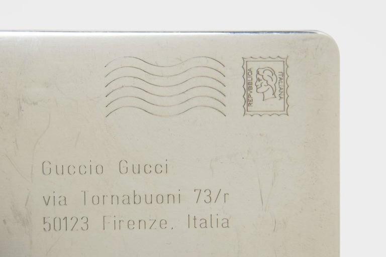 Sterling Silver Gucci Business Card Case at 1stDibs