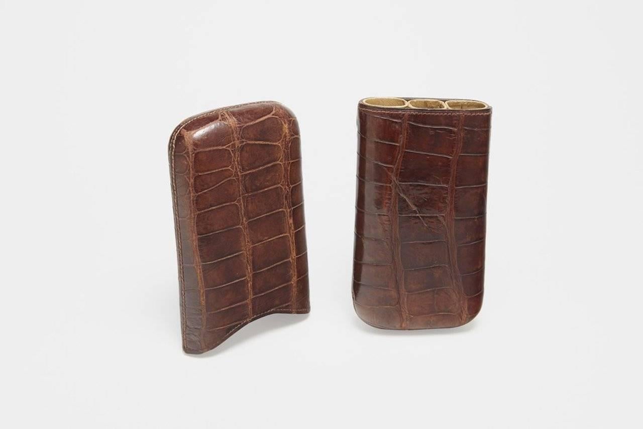 Alligator Cigar Case at 1stDibs | cigar cases for sale, alligator ...
