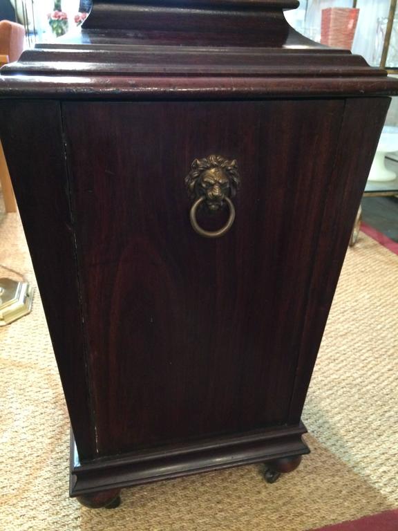 Rare Diminutive Antique English Mahogany Cellarette Wine Cooler For ...