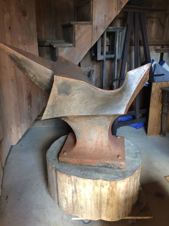 Handsome Original Sculpture of Anvil and Thumbprint For Sale at 1stDibs ...