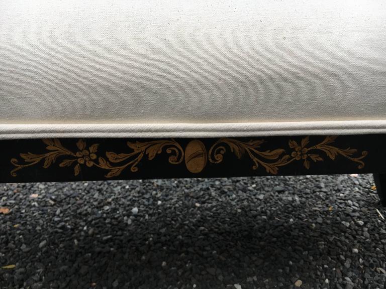 Stunning Hollywood Regency Recamier Bench at 1stDibs