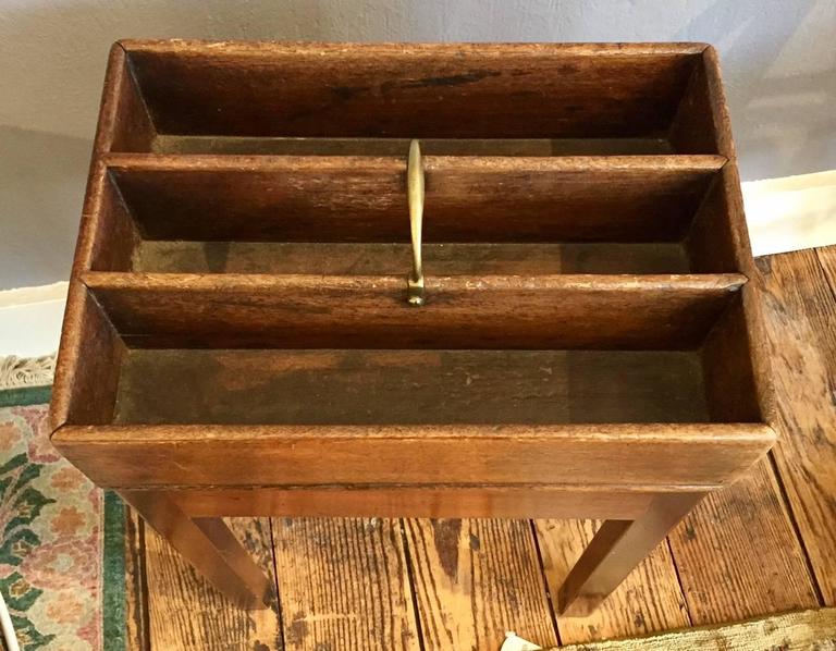 Antique Cutlery Box on Custom Stand Side Table at 1stDibs | customized ...