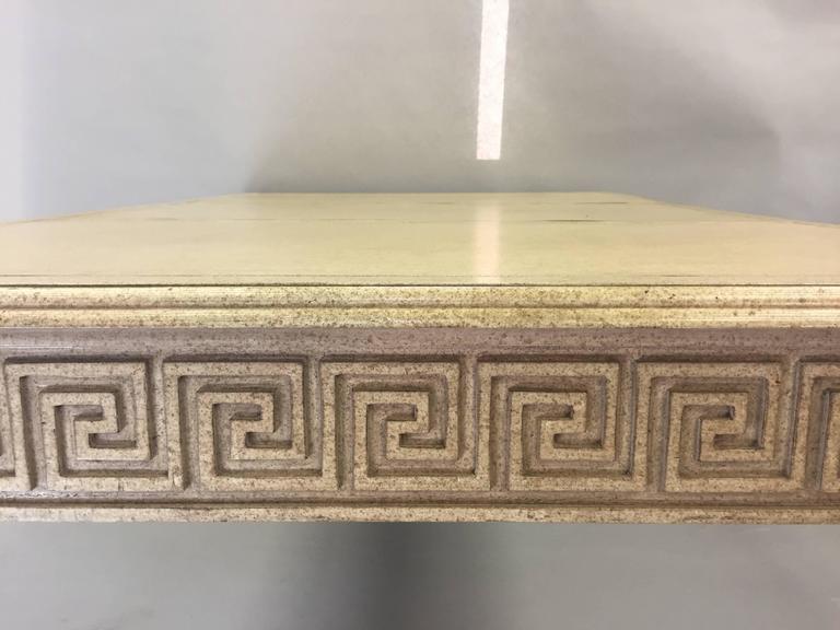 Fabulous Marge Carson Greek Key Design Writing Desk at 1stDibs