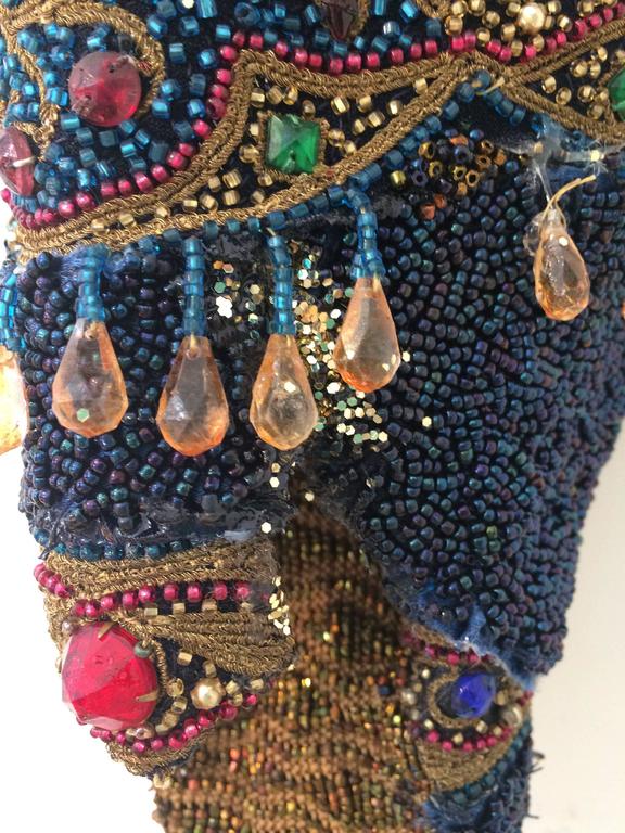 Sensational Gem Encrusted Skull Wall Sculpture For Sale at 1stDibs