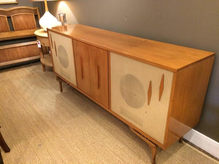 Sensational Mid-Century Modern Stereo Cabinet and Dry Bar at 1stDibs