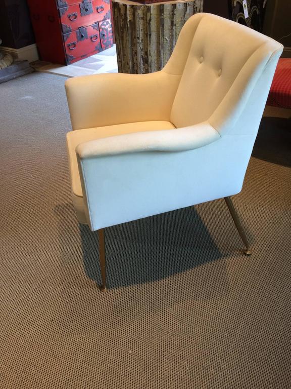 Ultra Chic Pair of Mid-Century Modern Italian Lounge Club Chairs at 1stDibs