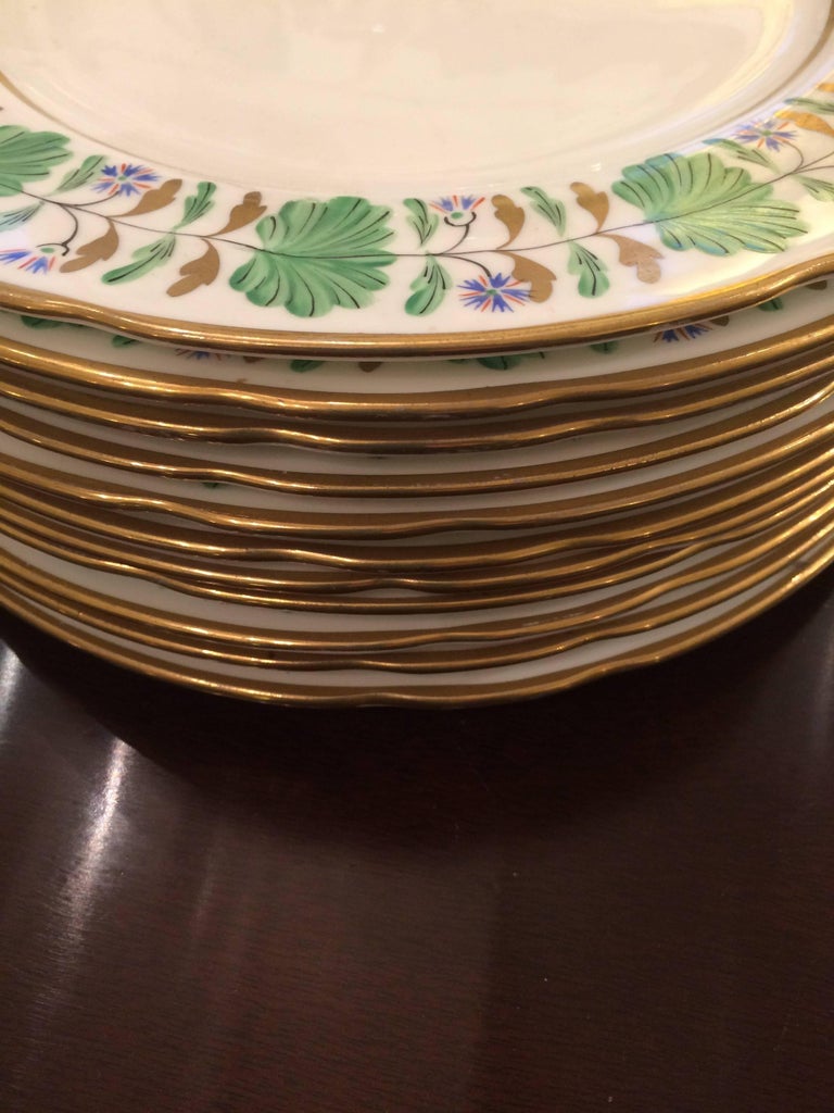 Lovely Set of 12 Antique Hammersley and Co English Dinner Plates For ...