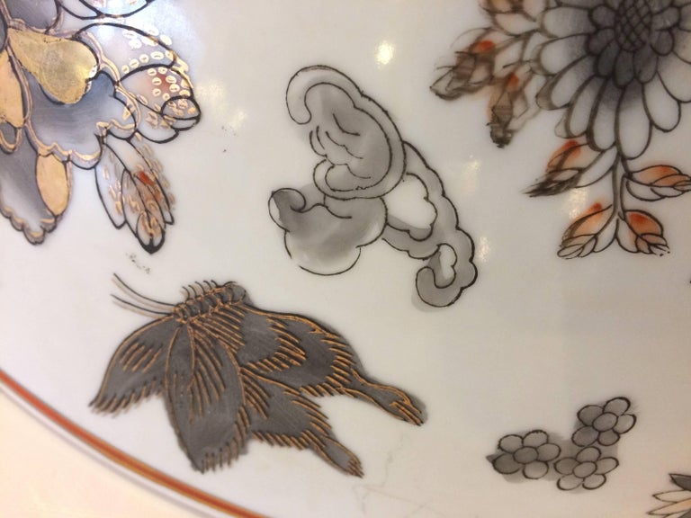 Magnificent Large Chinese Porcelain Center Bowl or Punch Bowl at 1stDibs