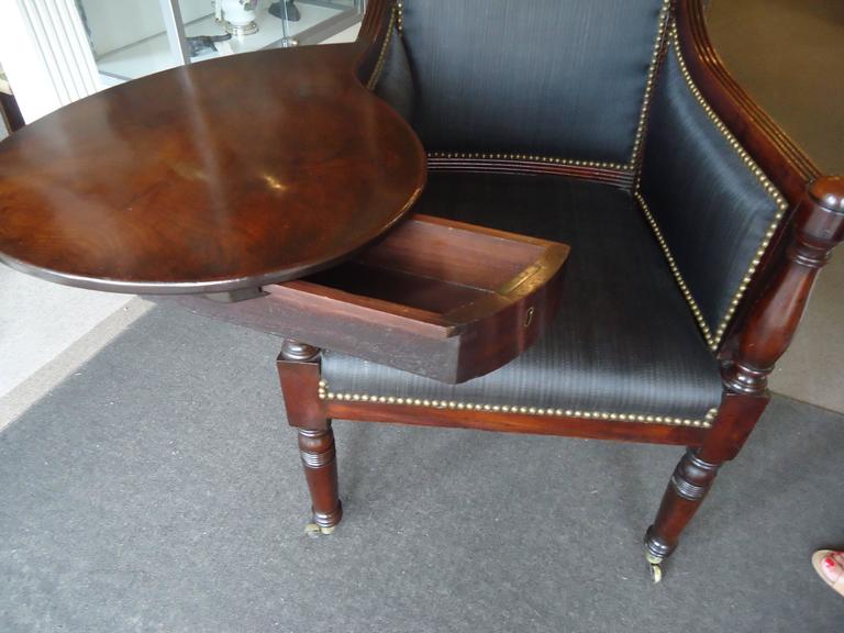 Rare Antique Federal Mahogany Writing Chair at 1stDibs | antique ...