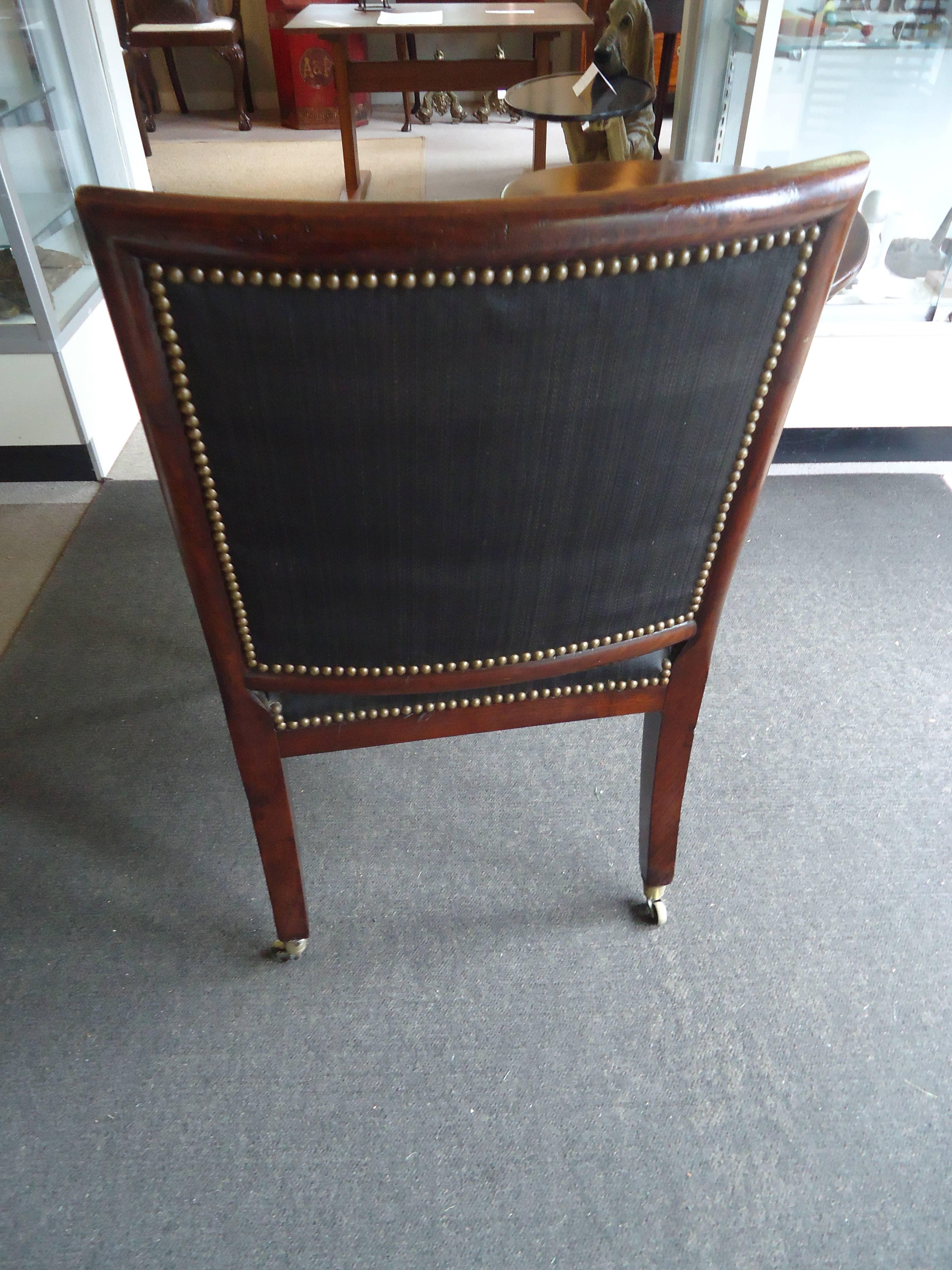 Rare Antique Federal Mahogany Writing Chair at 1stDibs | antique ...