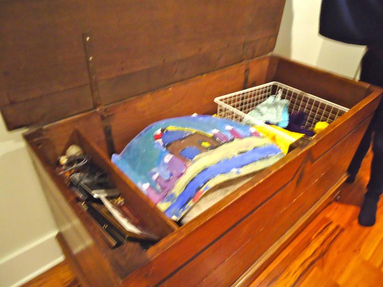 Wonderful Large Antique Walnut Blanket Chest at 1stDibs