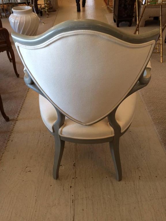 Dramatic Adam Style Hand-Painted and Upholstered Armchair For Sale at ...