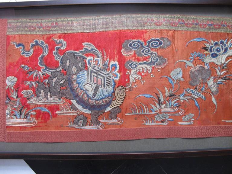 Pair of 19th Century Chinese "Forbidden Stitch" Embroidered Framed ...