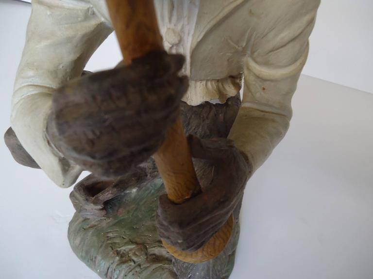 Soulful Italian Terracotta Monkey Statue For Sale at 1stDibs