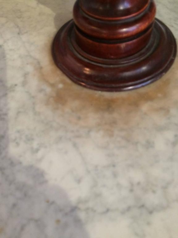 Elegant Three-Tier Walnut, Marble and Brass Circular Server For Sale at ...