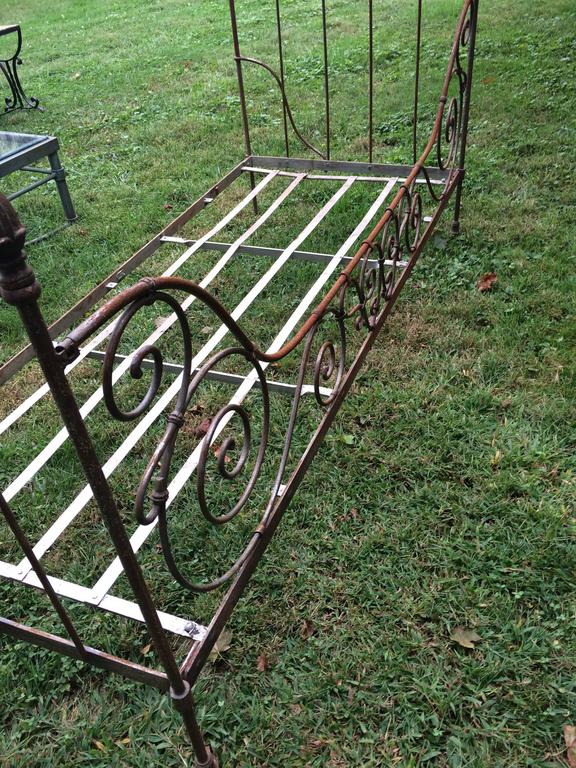Charming Antique French Iron Daybed at 1stDibs | antique iron daybed ...