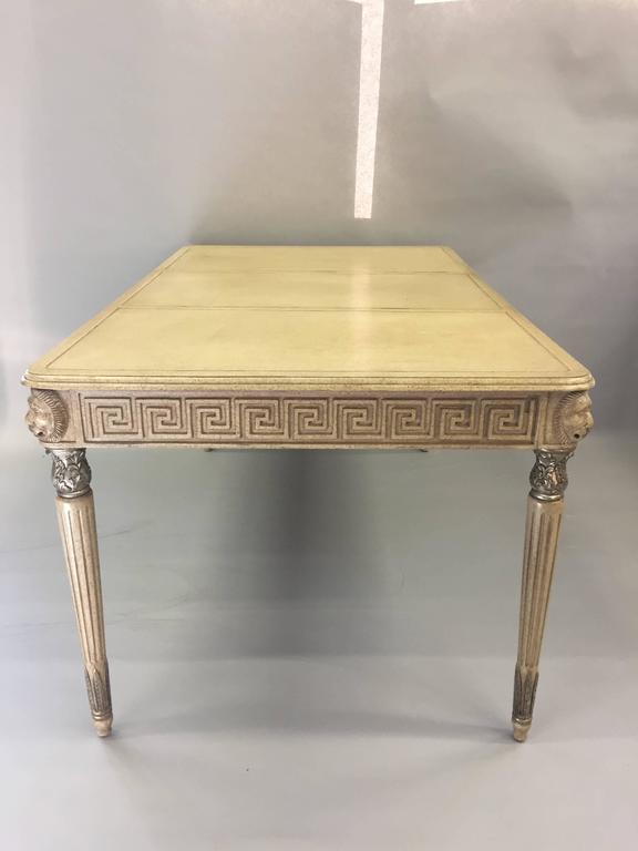 Fabulous Marge Carson Greek Key Design Writing Desk at 1stDibs