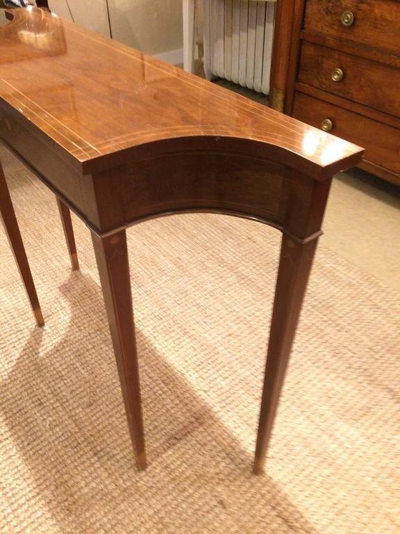 Beautiful Narrow Neoclassical Console Table by Baker at 1stDibs