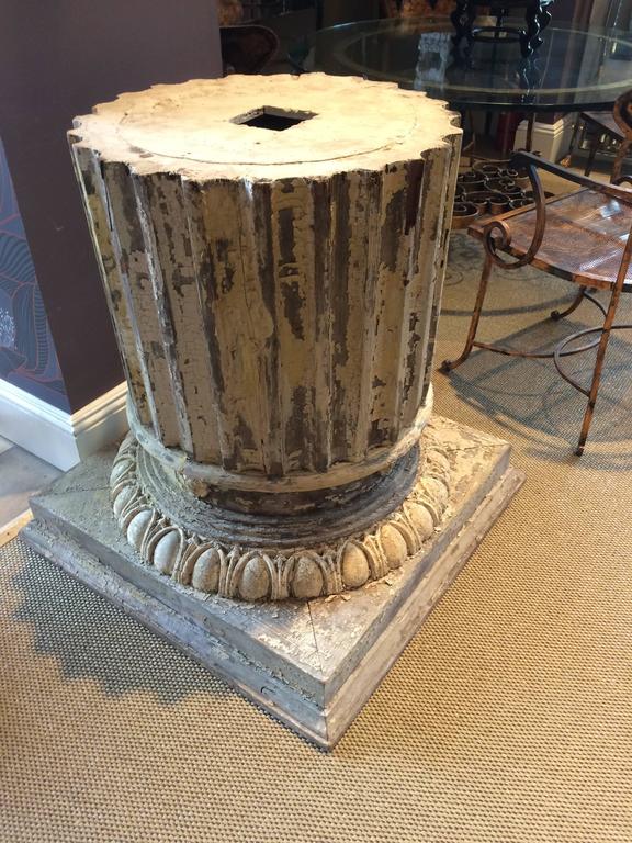 Pair of Chunky Impressively Large Architectural Column Bases For Sale ...