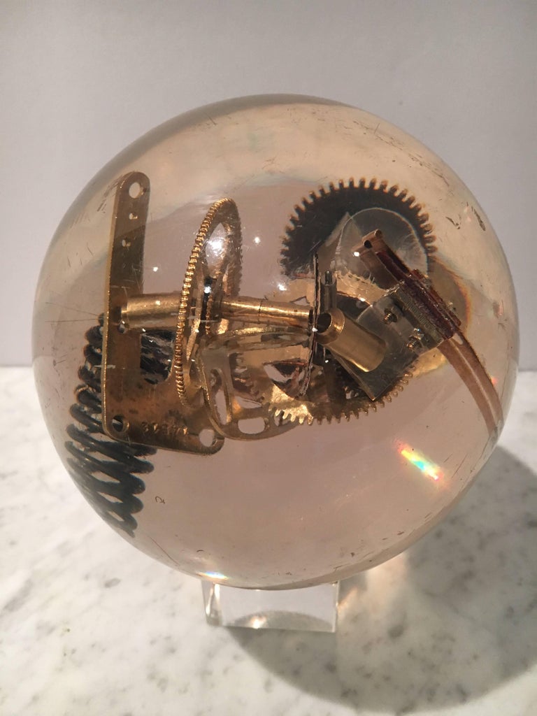 Funky Acrylic Sphere Sculpture For Sale at 1stDibs | wood and resin ...