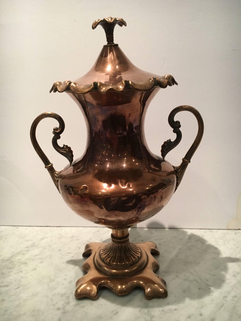 Stunning Antique English Copper Samovar at 1stDibs