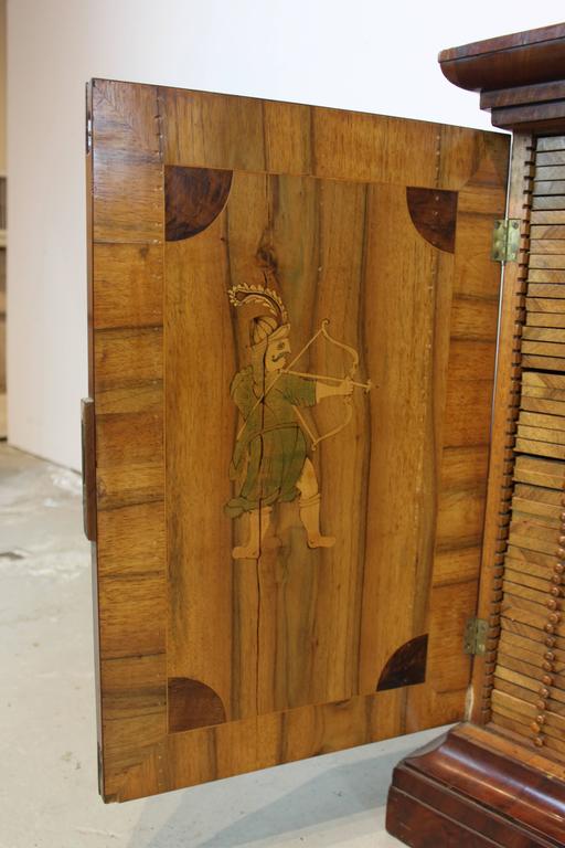 Rare Coin Collector's Cabinet 129 Lined Coin Drawers For Sale at ...