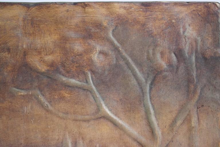 Art Deco Ceramic Bas-Relief by Montenave and Goldscheider at 1stDibs