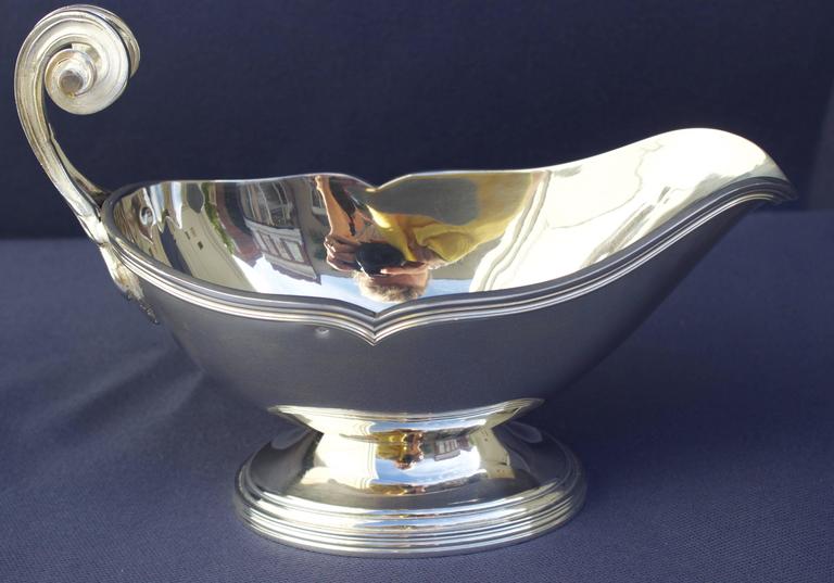 French Silver Sauciere For Sale at 1stDibs