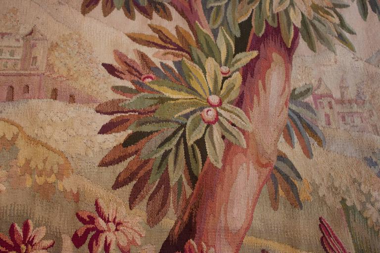 19th Century Aubusson Tapestry Having Vivid Colors and Its Original ...
