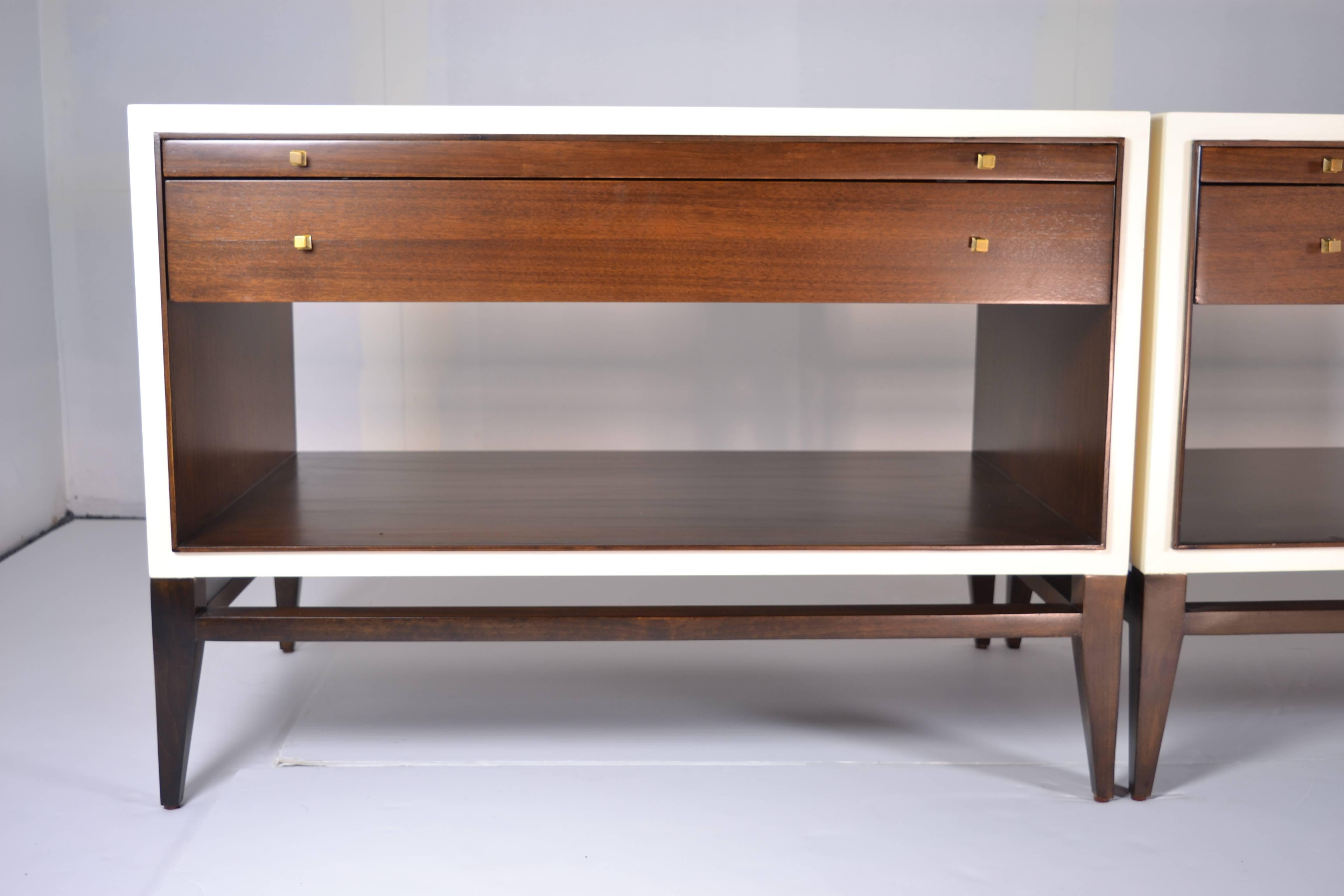 Pair of Modern End Tables at 1stDibs