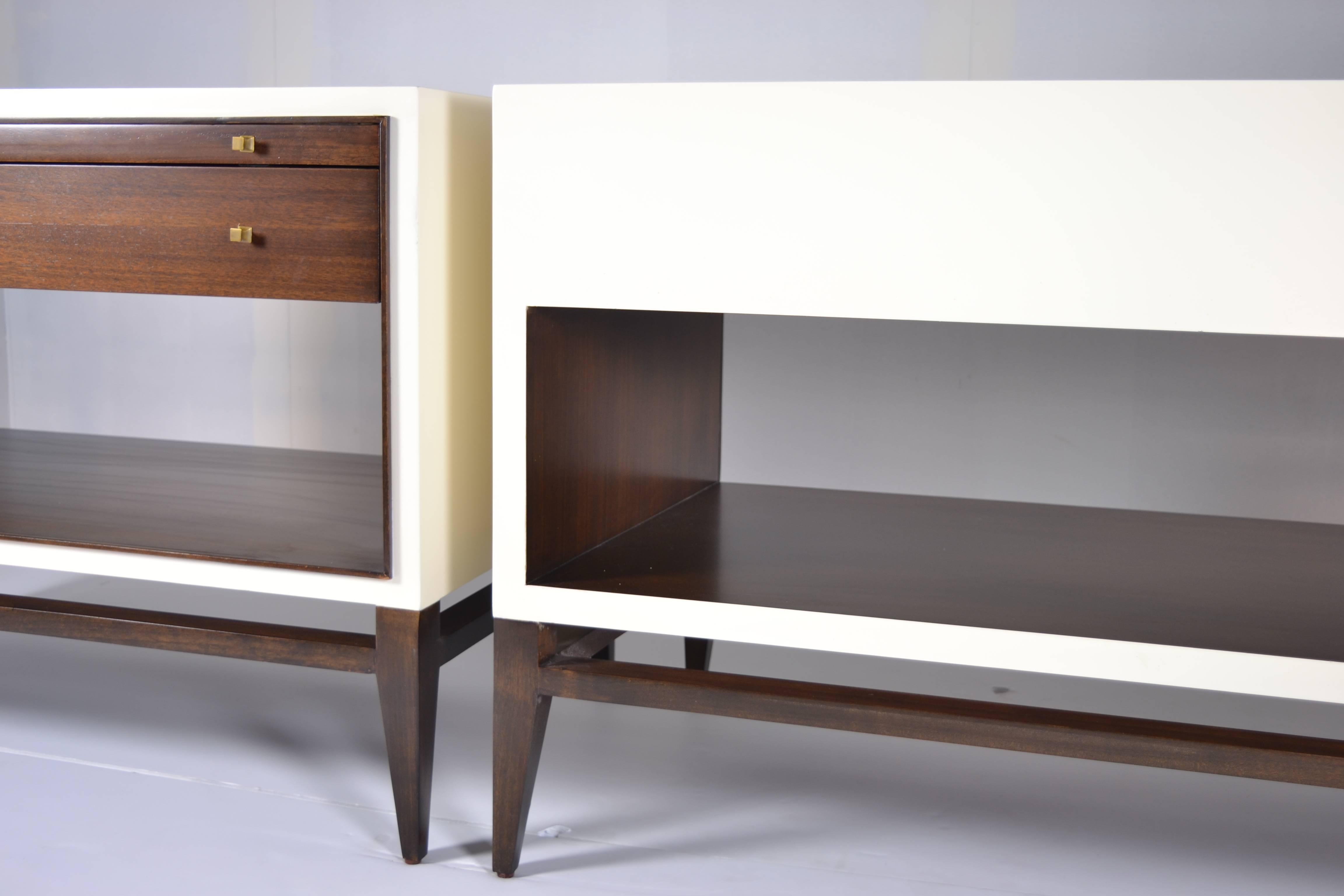 Pair of Modern End Tables at 1stDibs