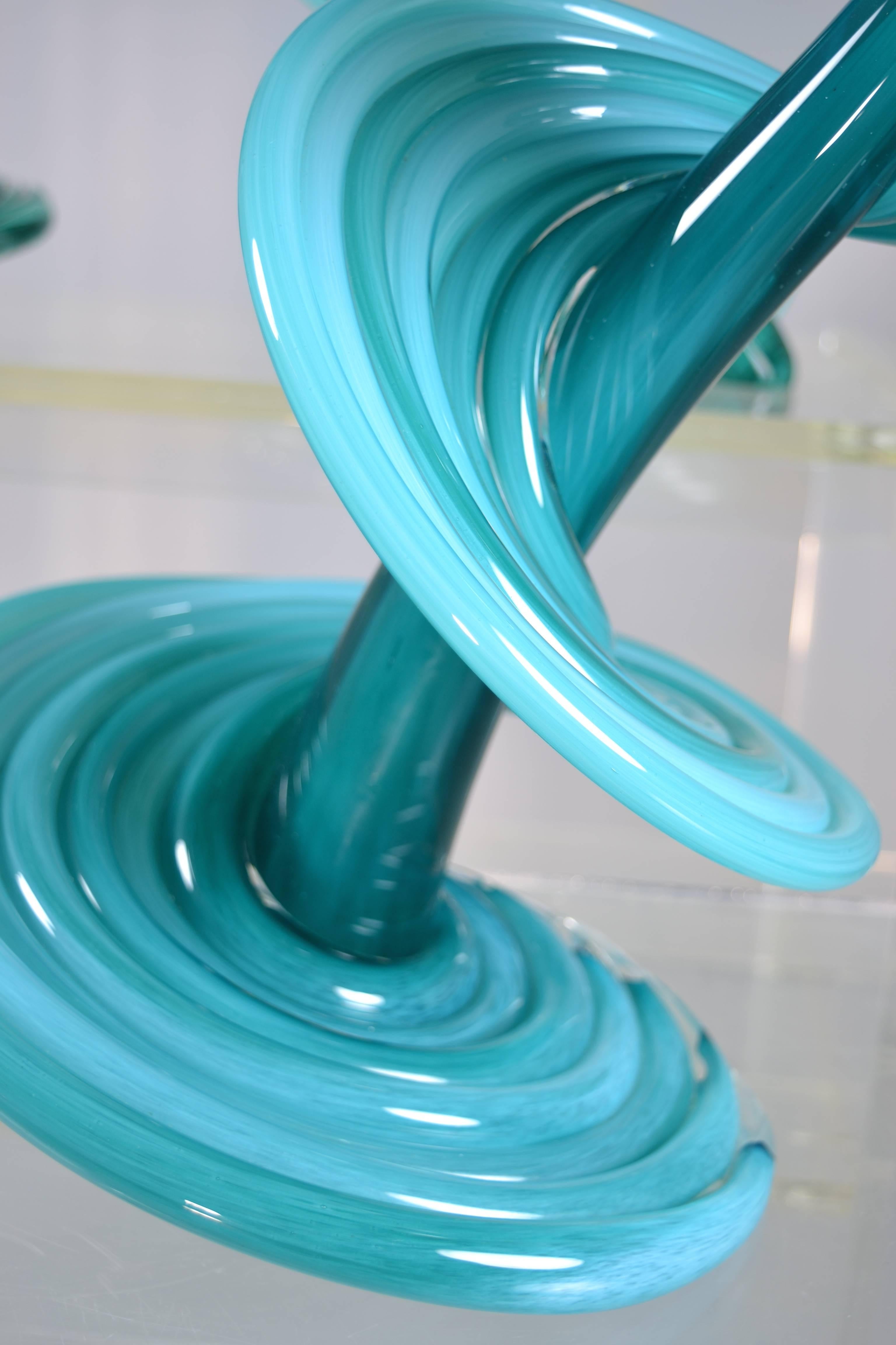 Large Heechee Art Glass Works, Signed Thomas Buechner III For Sale at ...