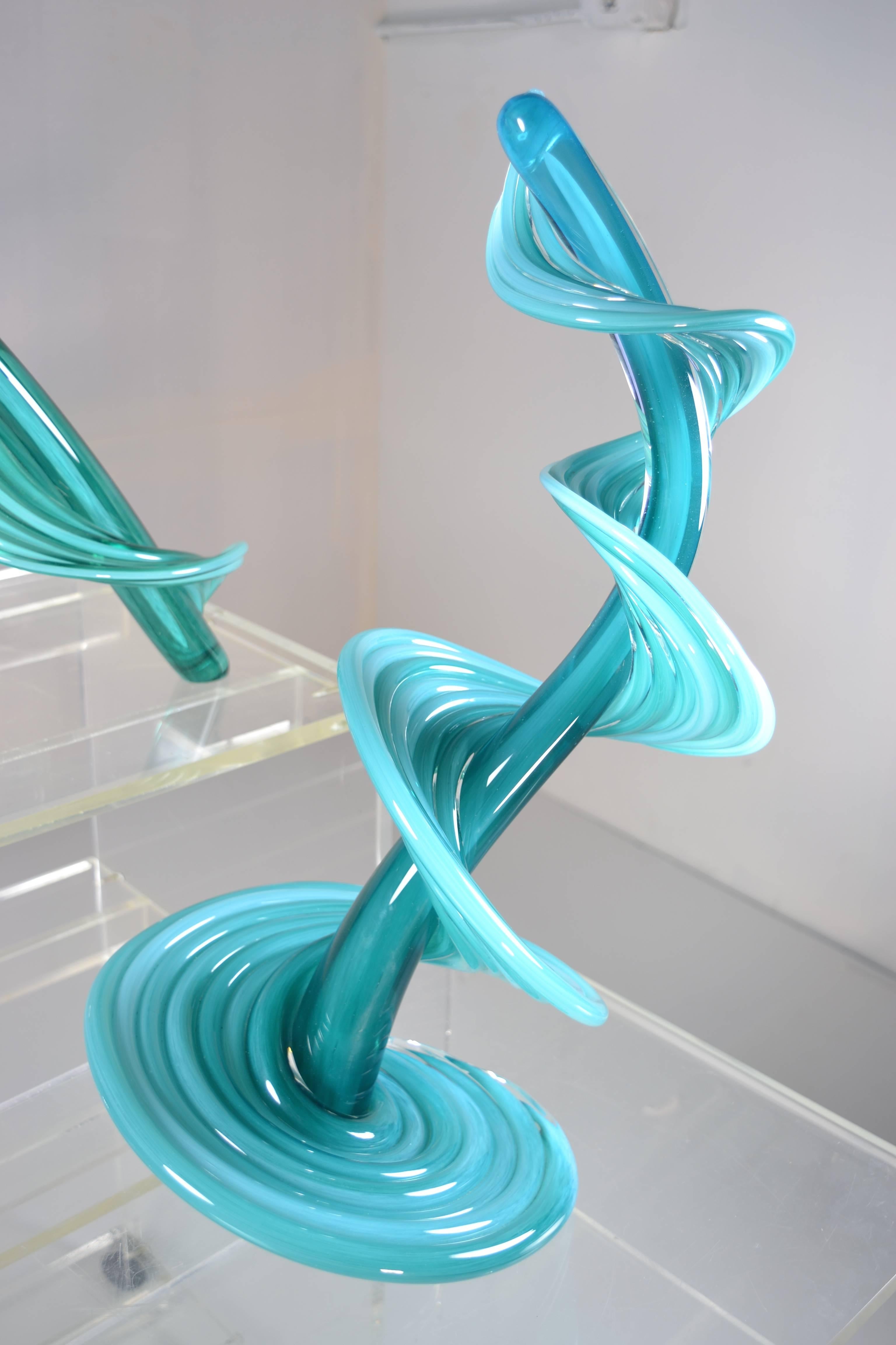 Large Heechee Art Glass Works, Signed Thomas Buechner III For Sale at ...