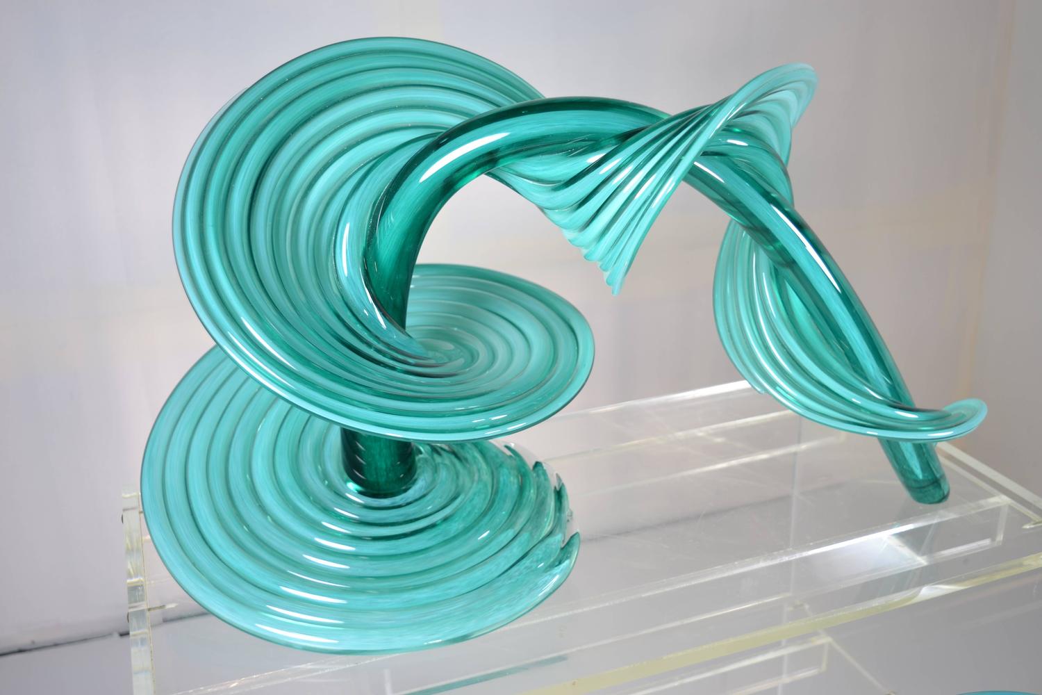 Large Heechee Art Glass Works, Signed Thomas Buechner III For Sale at ...