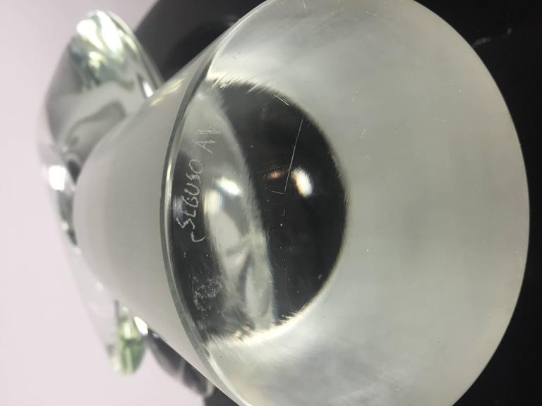 Signed Seguso Murano Glass Sculpture at 1stDibs | seguso murano signature