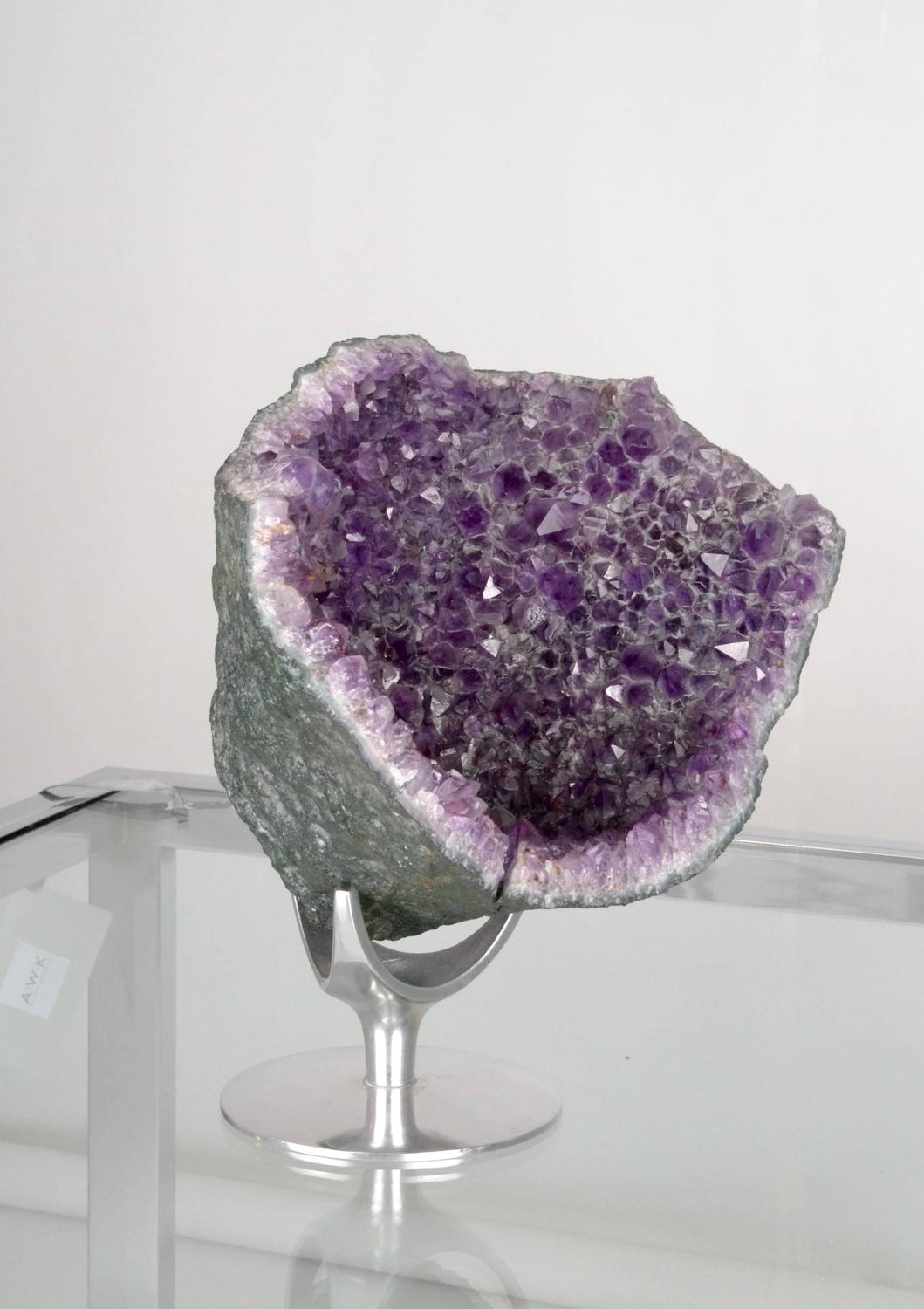 Large Amethyst Geode on Stand For Sale at 1stdibs